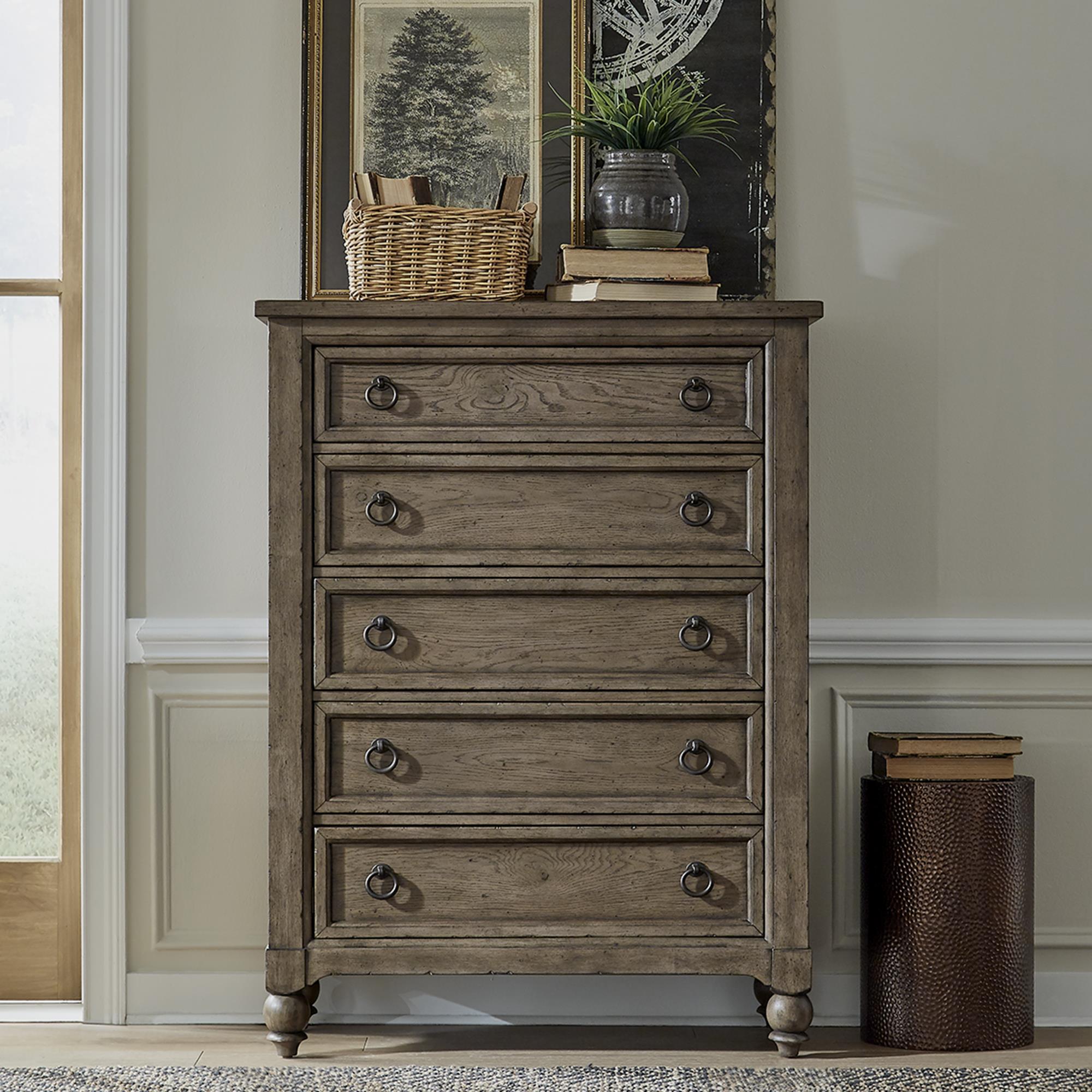Liberty Furniture Industries Inc. Americana Farmhouse 615-BR41 5-Drawe ...