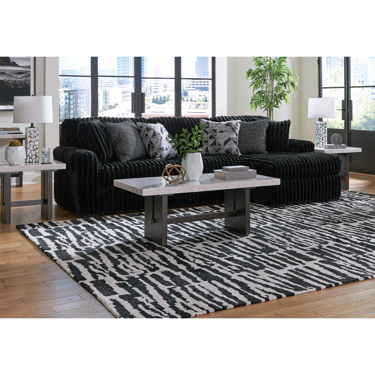 Signature Design by Ashley Midnight-Madness 98103S2 2 pc Sectional ...