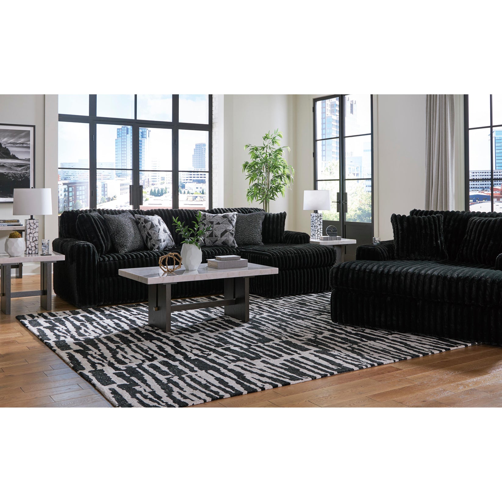 Signature Design by Ashley Midnight-Madness 98103S2 2 pc Sectional ...